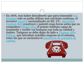 La historia del telefono | PPTX