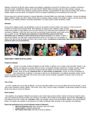 La historia y origen de halloween | PDF