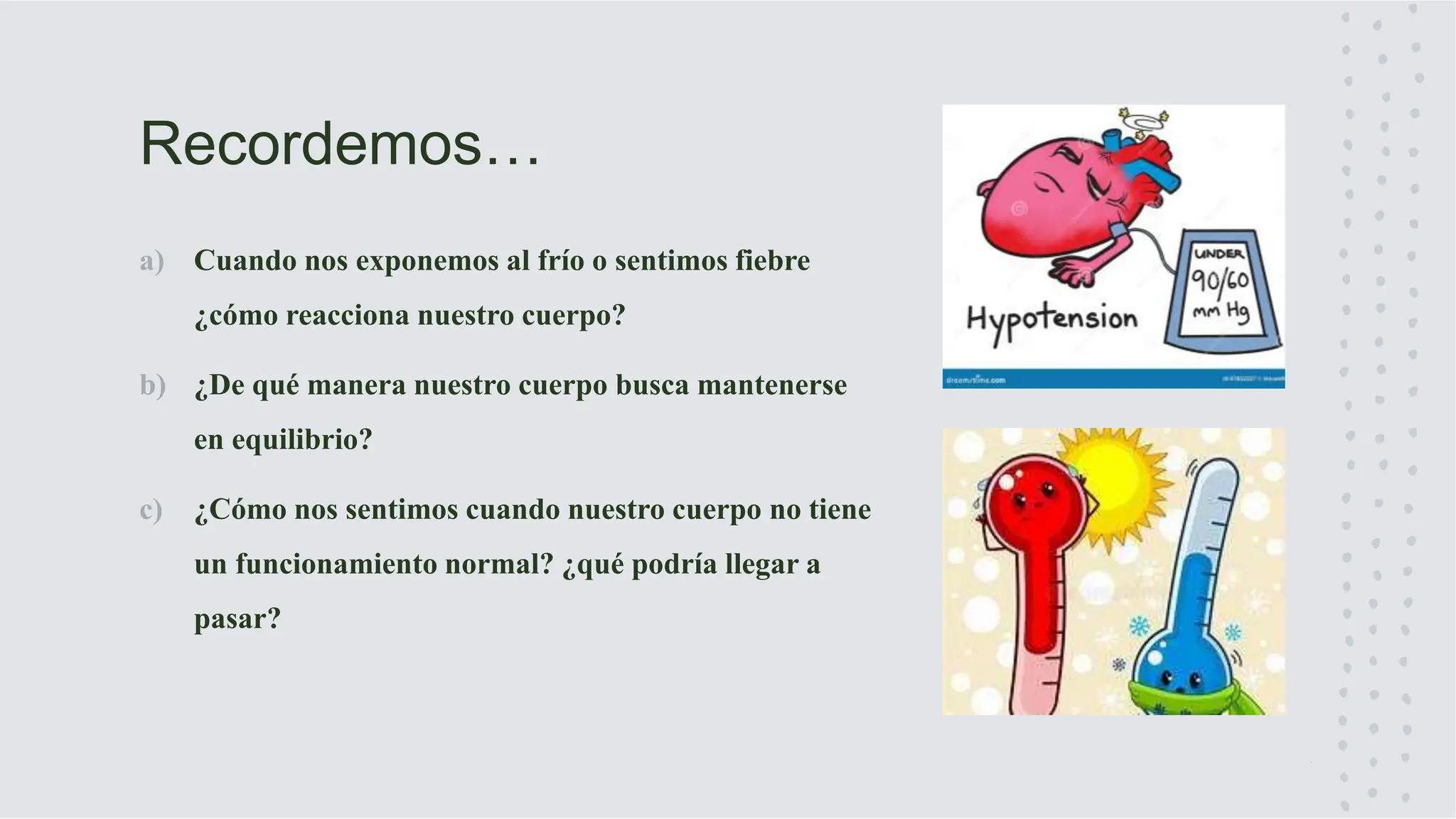 La homeostasis y el equilibrio interno del cuerpo humano. | PPTX