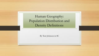 Human Geography | PPT