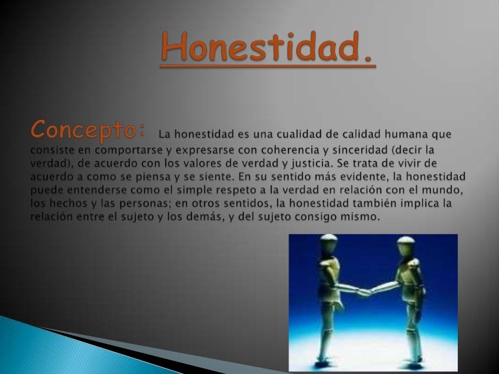 Honestidad Definicion
