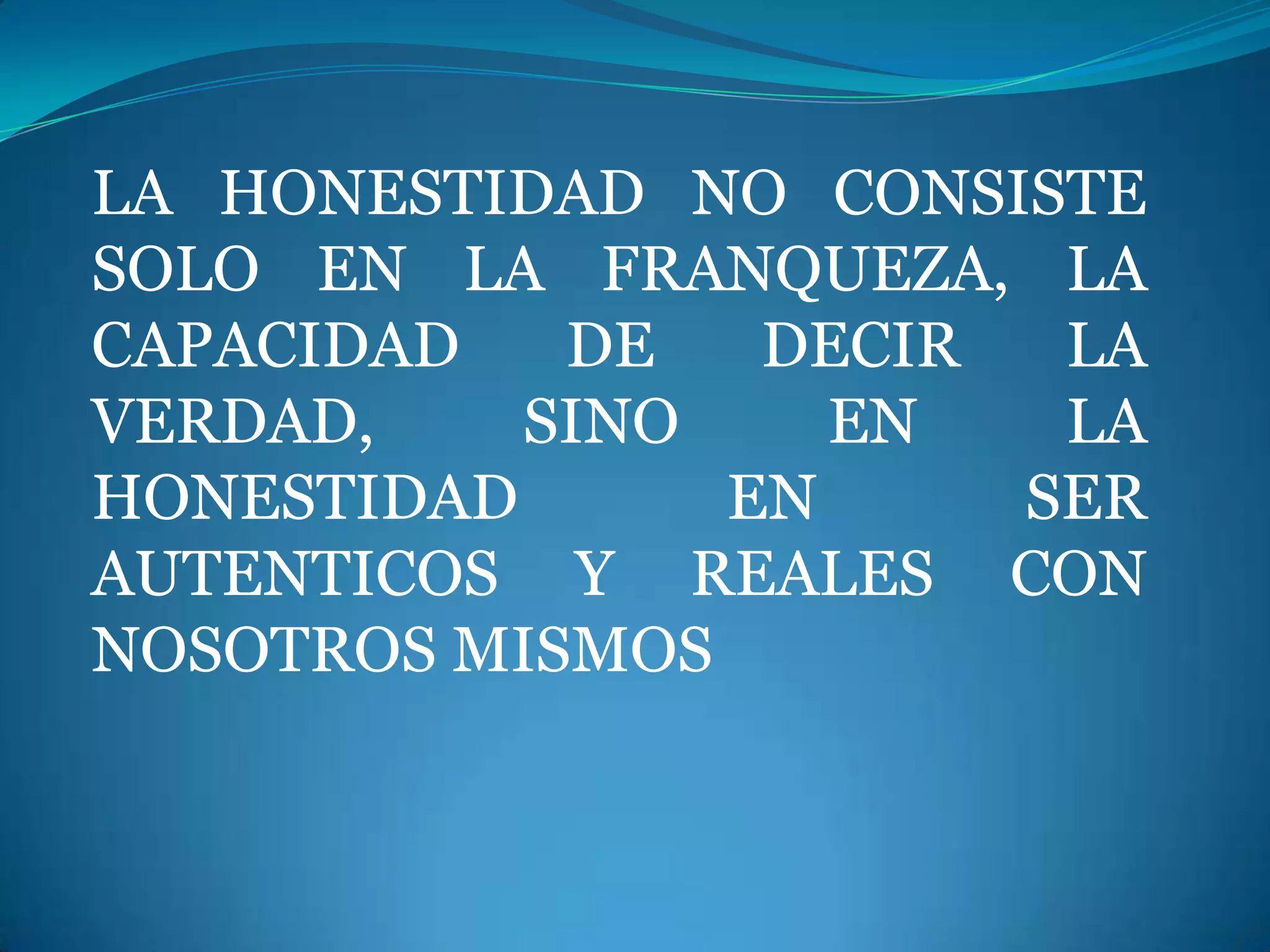 La honestidad | PPTX