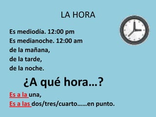 La hora | PPTX