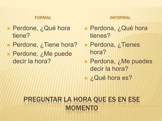 La hora | PPTX