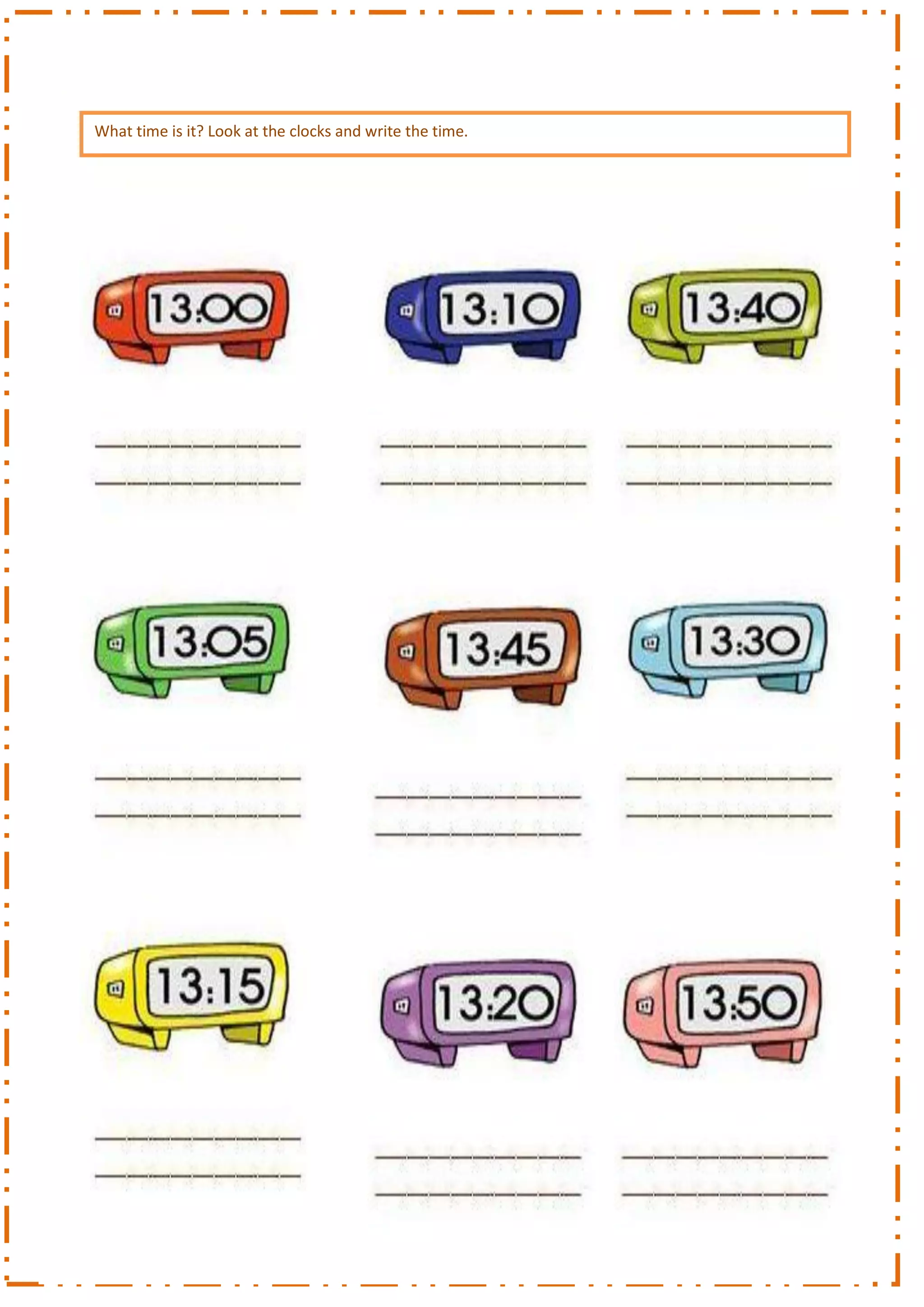 La hora y la rutina | PDF | Homework and Study | Education