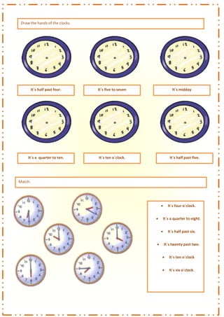 La hora y la rutina | PDF
