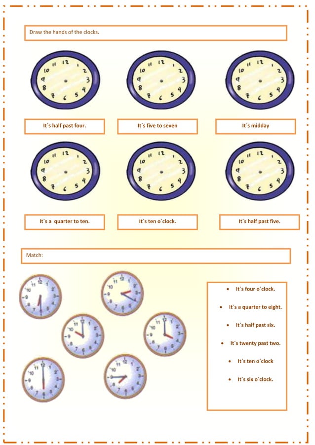 La hora y la rutina | PDF | Homework and Study | Education