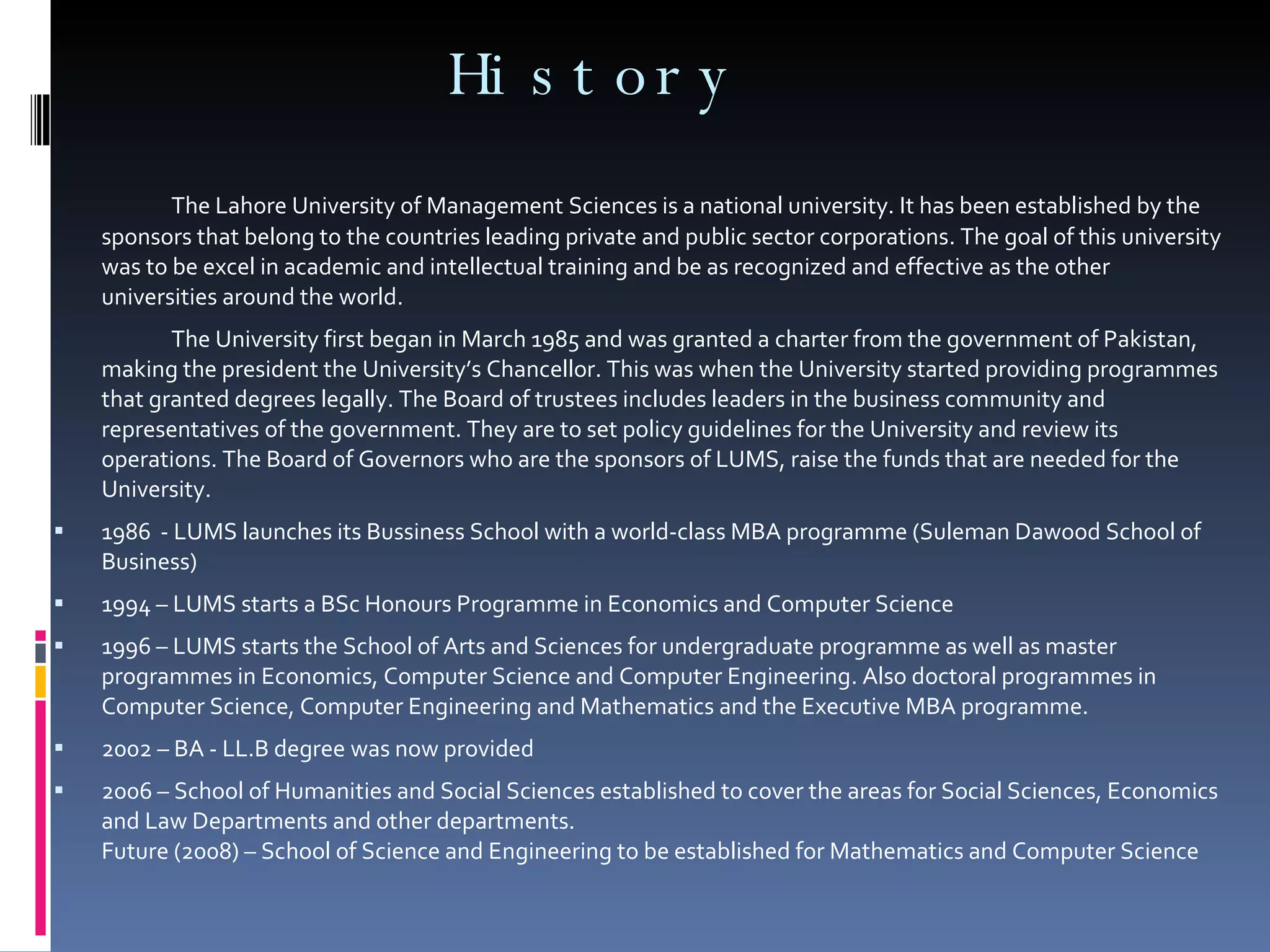 Lahore School of Management Science | PPT