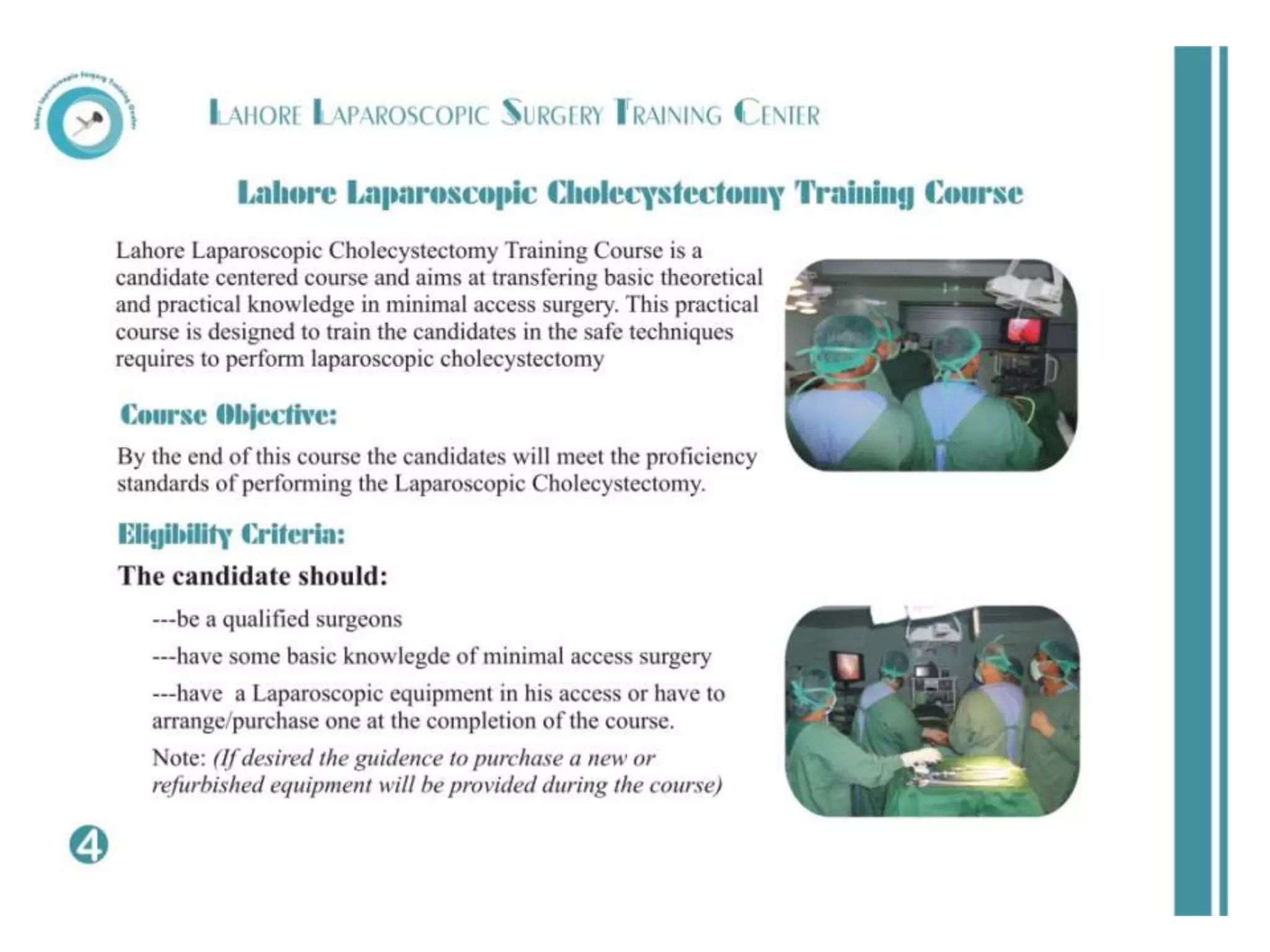 Lahore Laparoscopic Surgery Training Center Pptx