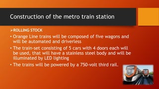 Lahore orange line train project | PPTX