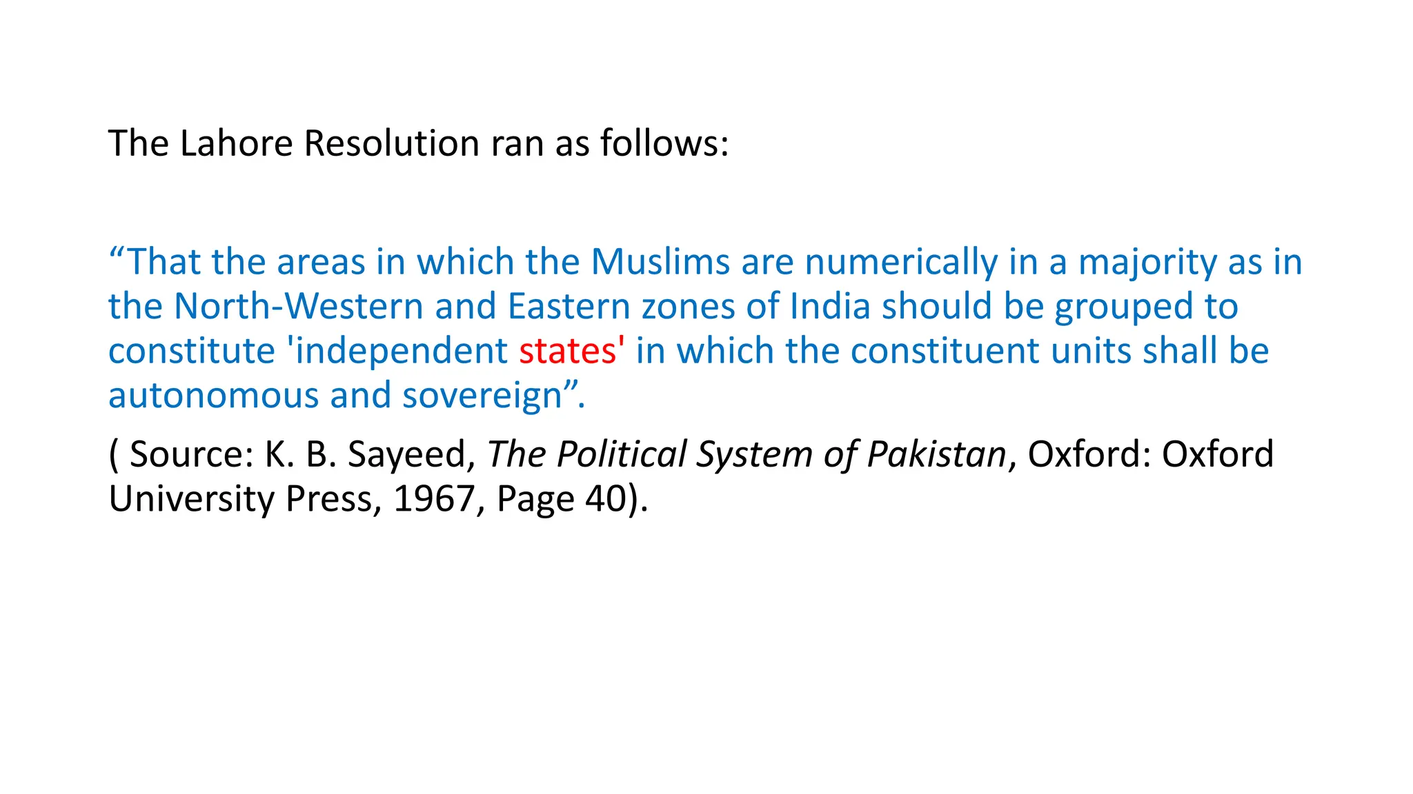 Lahore Resolution of 1940, Emergence of Bangladesh.pptx