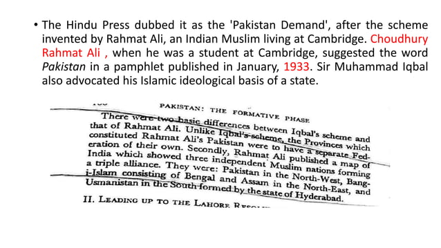 Lahore Resolution of 1940, Emergence of Bangladesh.pptx
