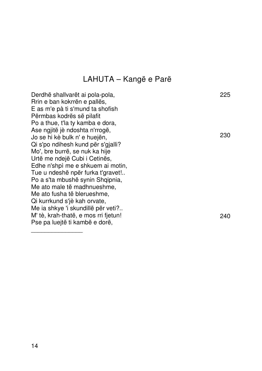 Lahuta e Malcis - At Gjergj FISHTA