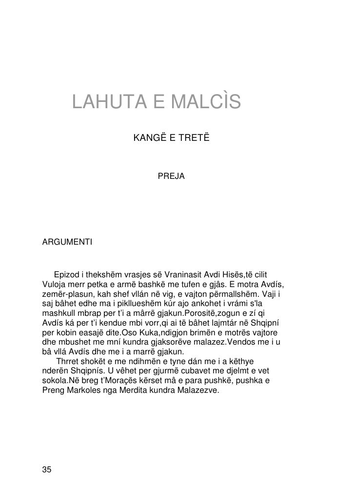 Lahuta e Malcis - At Gjergj FISHTA