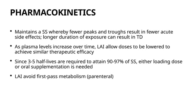Long acting injectables antipsychotic medications.pptx | Pharmaceutical ...