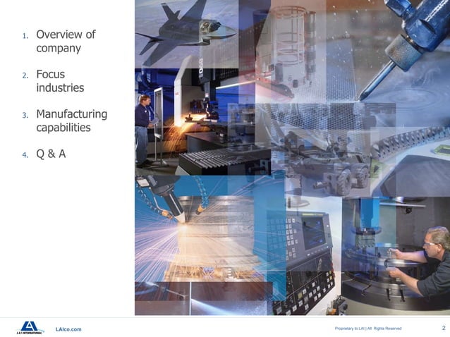 LAI International | A Manufacturing Capabilities Overview | PPT