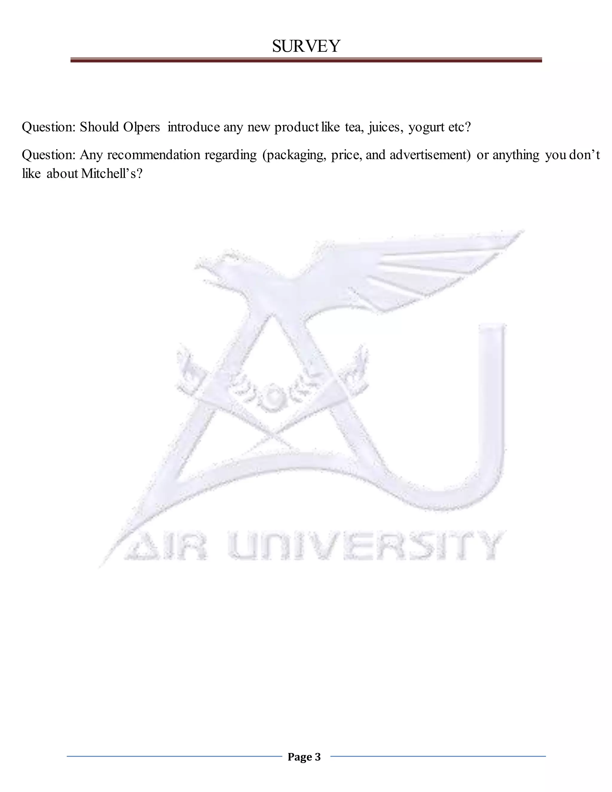 questionnaire Pattern | DOCX