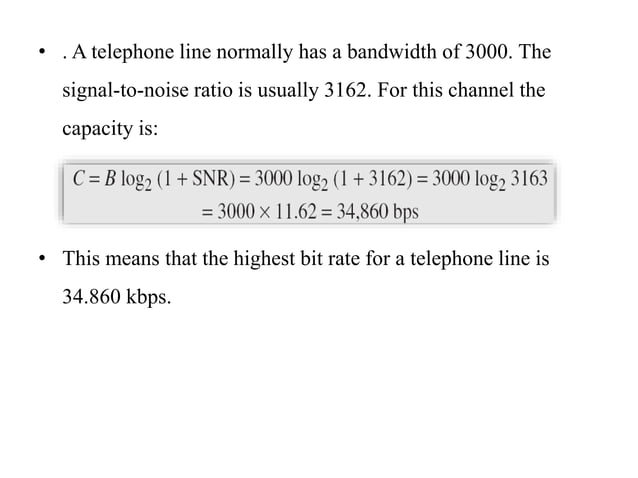 Shannon Capacity Theorem | PPTX | Computer Networking | Computing