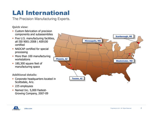 LAI Capabilities - Aerospace | PPT