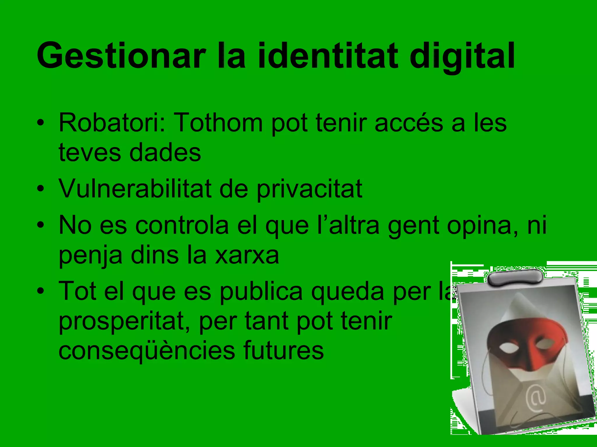 La identitat digital | PPT