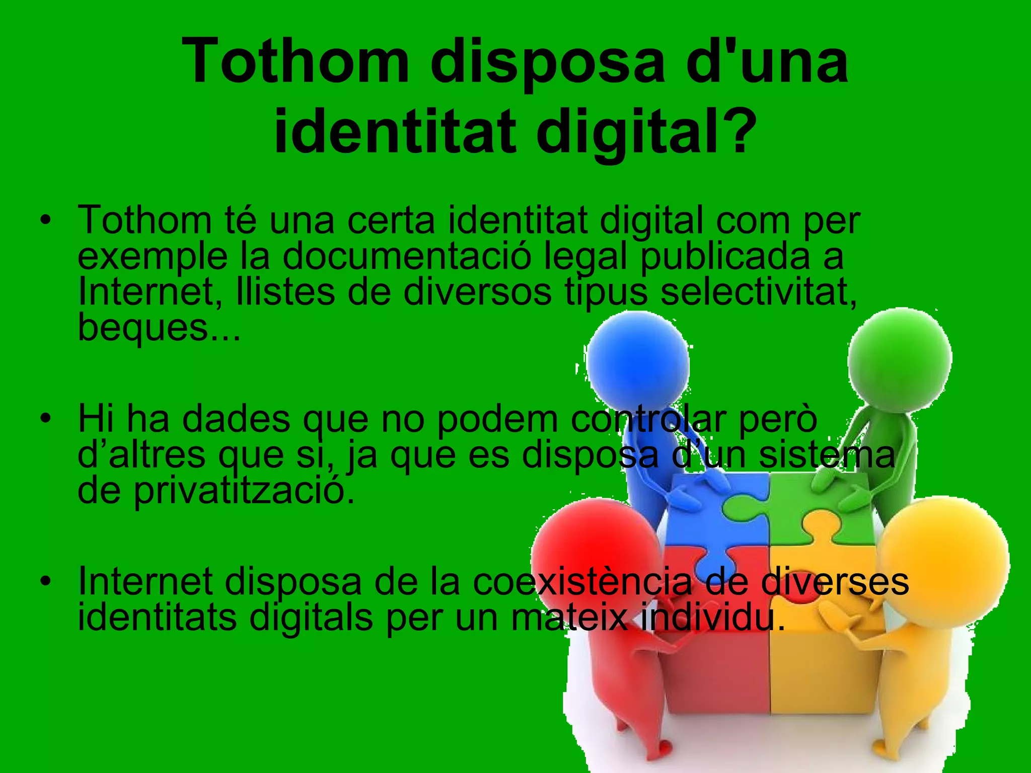 La identitat digital | PPT