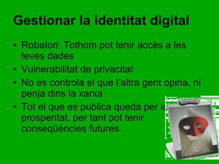 La identitat digital | PPT