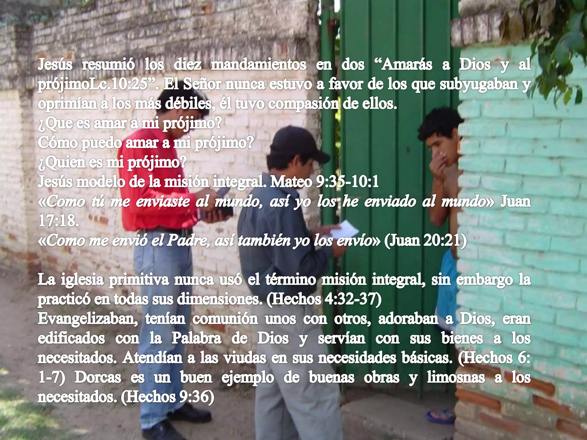 La iglesia en la mision integral | PPTX