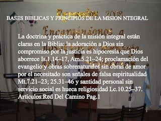 La iglesia en la mision integral | PPTX