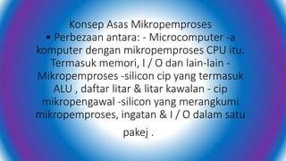 Classify Basic Microcontrollers Mengelaskan Mikropengawal Asas | PPTX