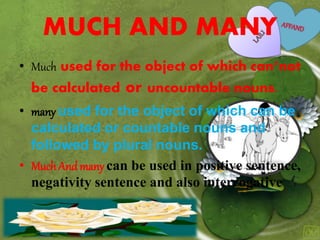 much and many | PPT