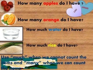 much and many | PPTX