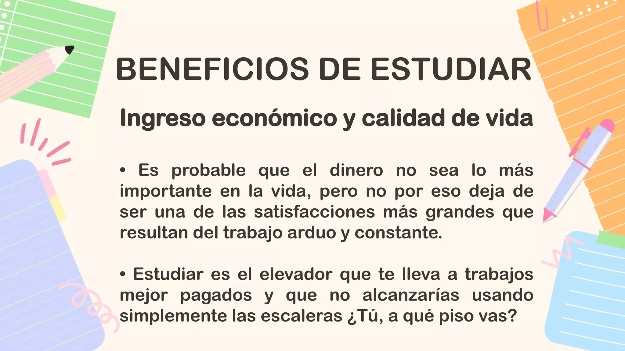 La importancia de estudiar | PPTX