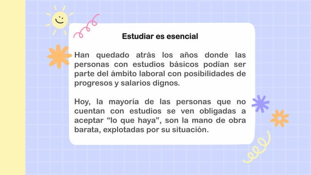 La importancia de estudiar | PPTX