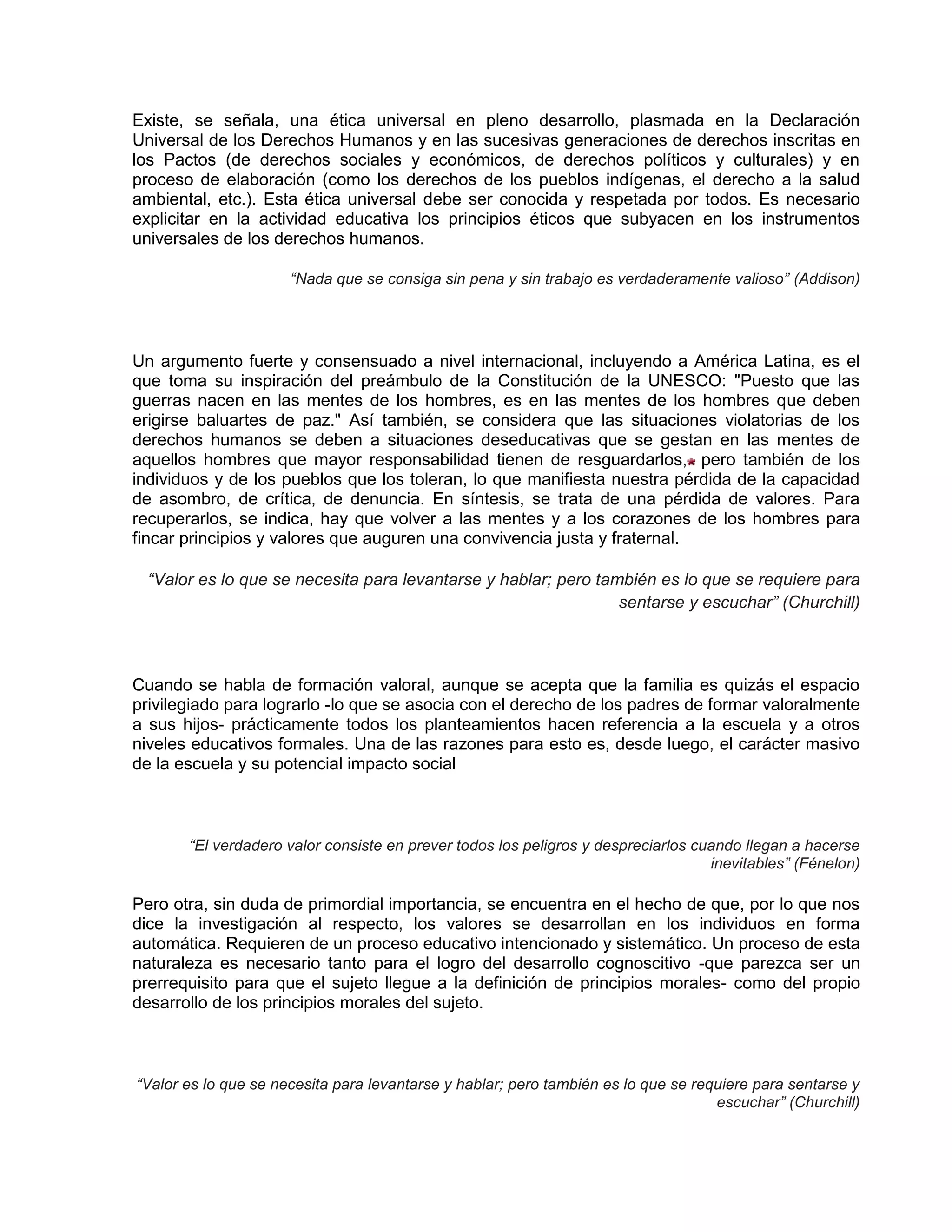 La importancia de la educación y los valores en méxico | PDF
