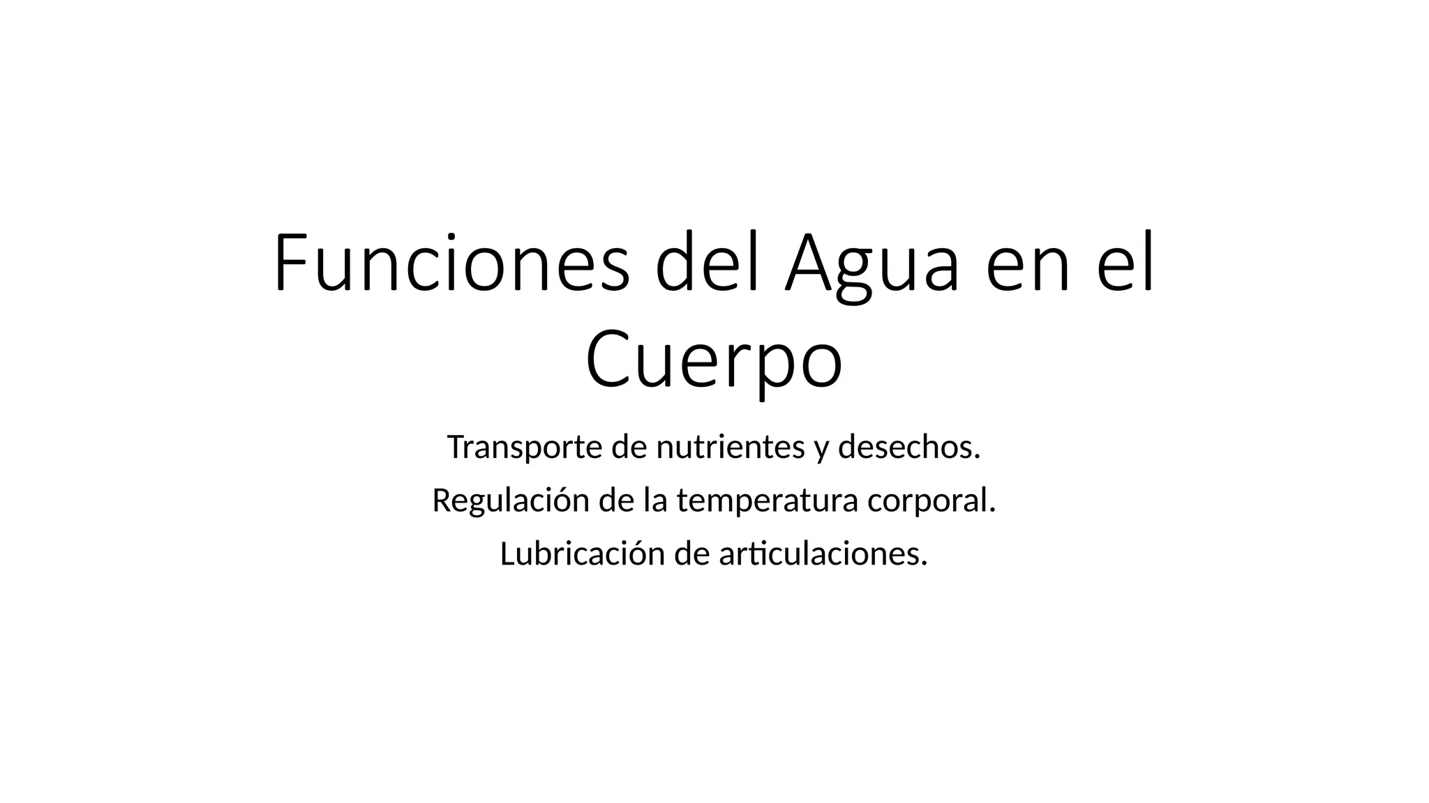 La Importancia Del Agua En La Nutrición Pptx