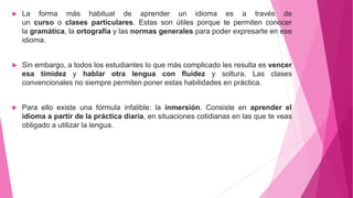 La importancia de la inmersión de los idiomas.pptx