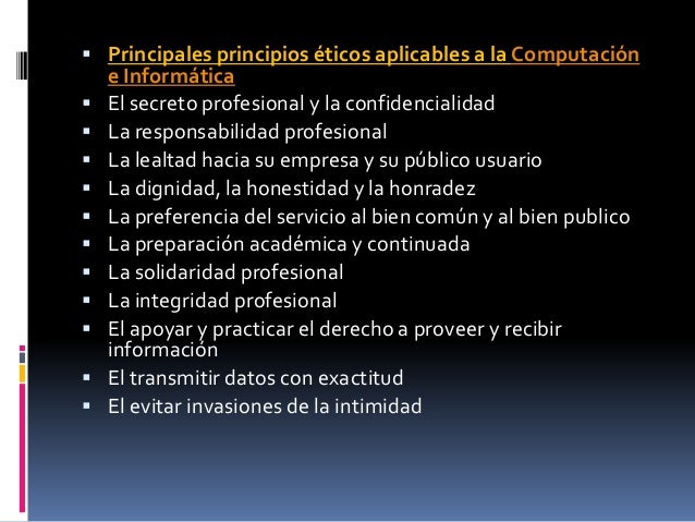 Etica En La Informatica: Importancia de la ética en la informatica