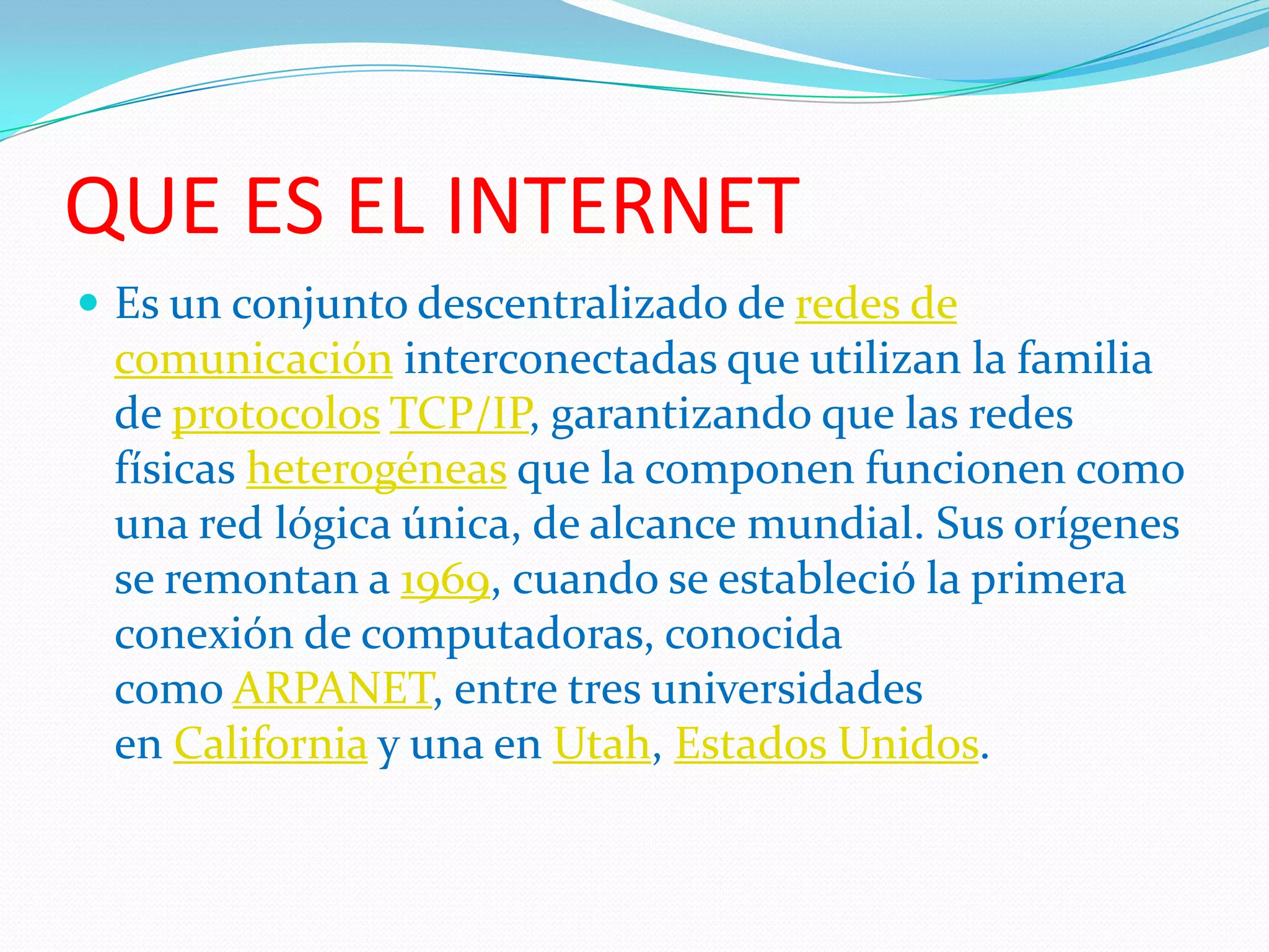 La importancia del internet | PPTX