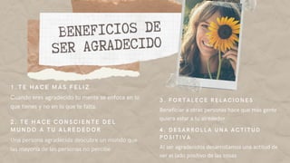 La importancia de ser agradecido | PDF