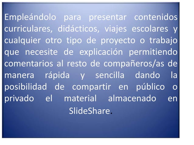 La importancia de slideshare | PPTX