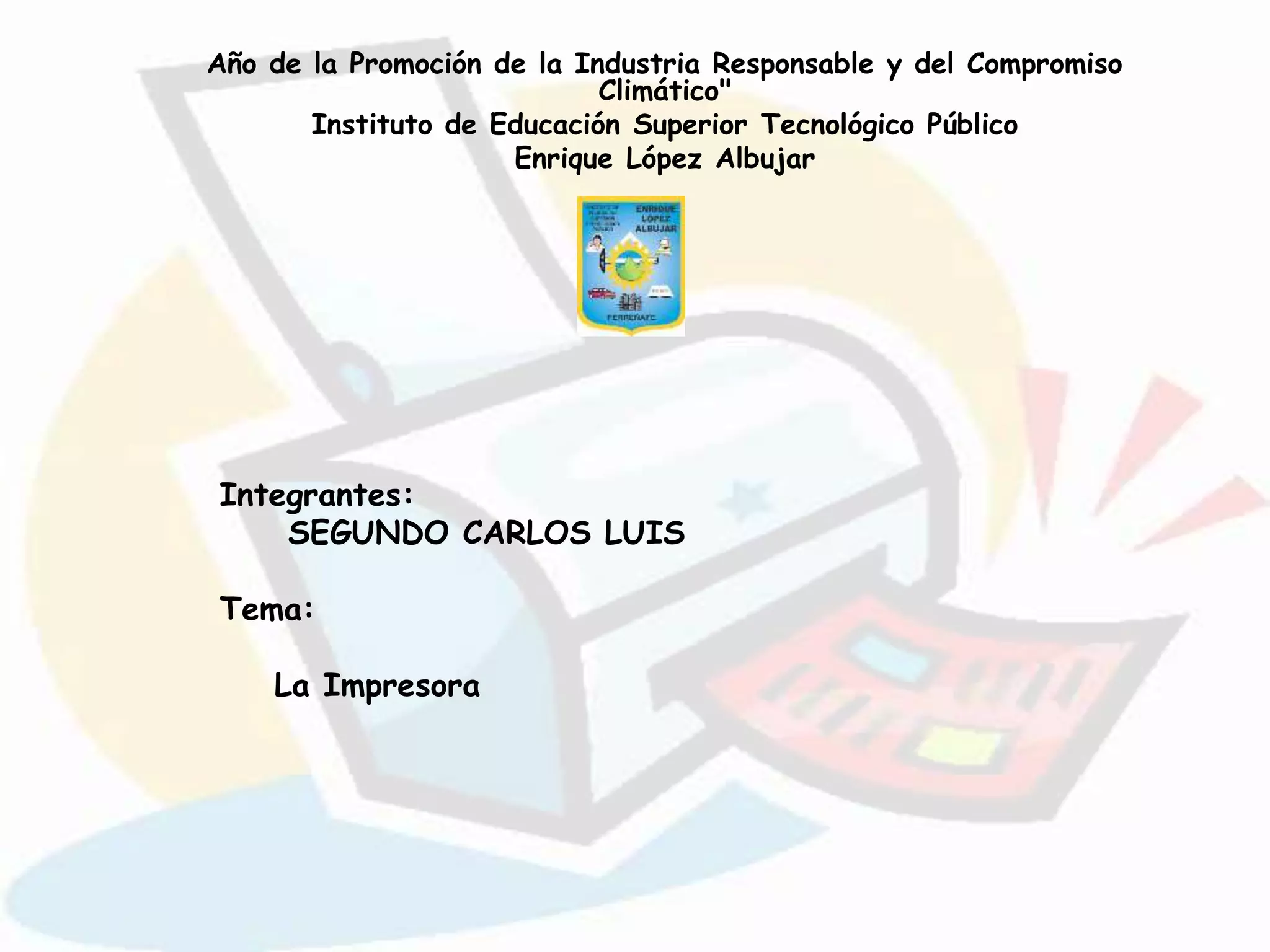 La Impresora Pptx Computer Peripherals Computing 4984