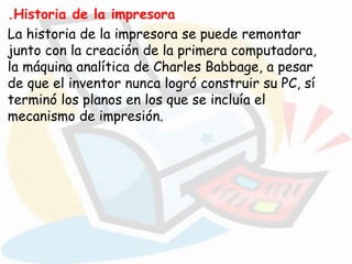 La impresora | PPTX