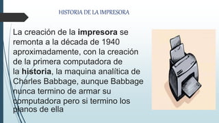 La impresora | PPTX