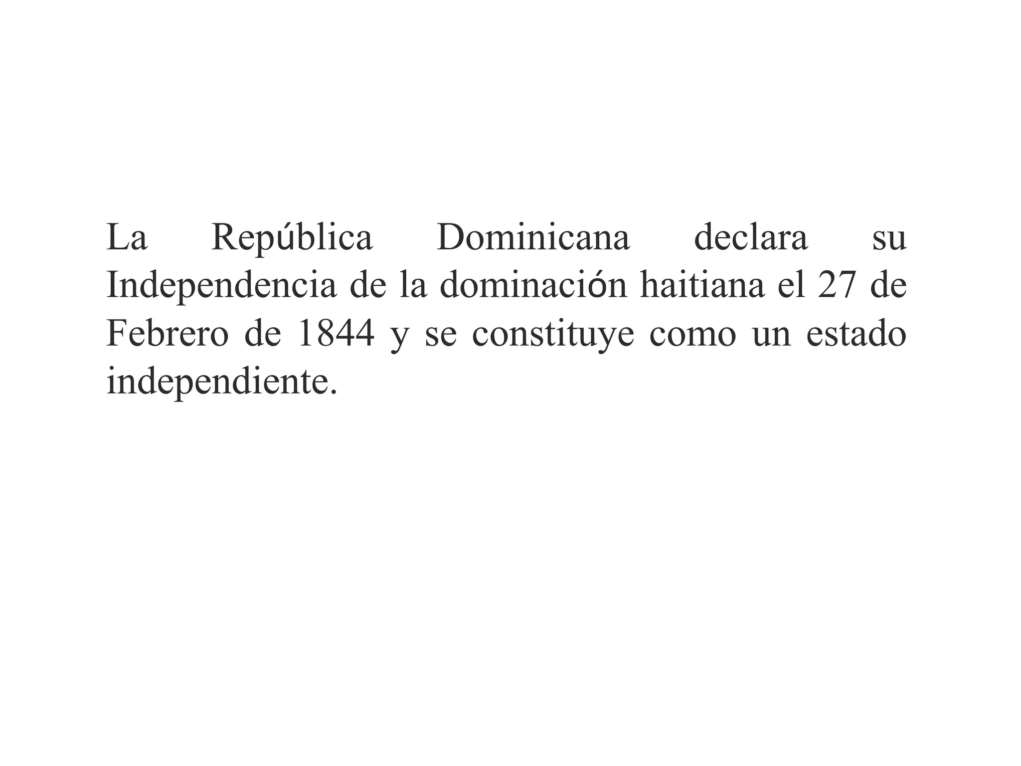 La independencia de la república dominicana | PPTX