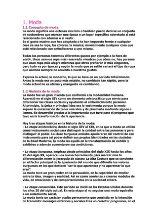 La Influencia De Las Modas En La Sociedad Actual | DOC