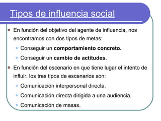 La influencia social | PPT