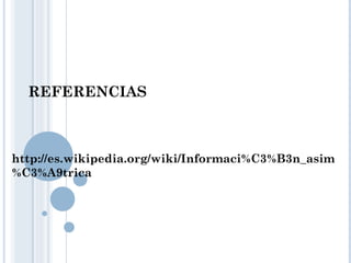 La informacion asimetrica | PPT
