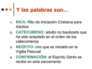 La Iniciacion Cristiana | PPT