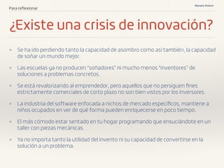 La innovación que no fue - Por Renato Poloni | PDF