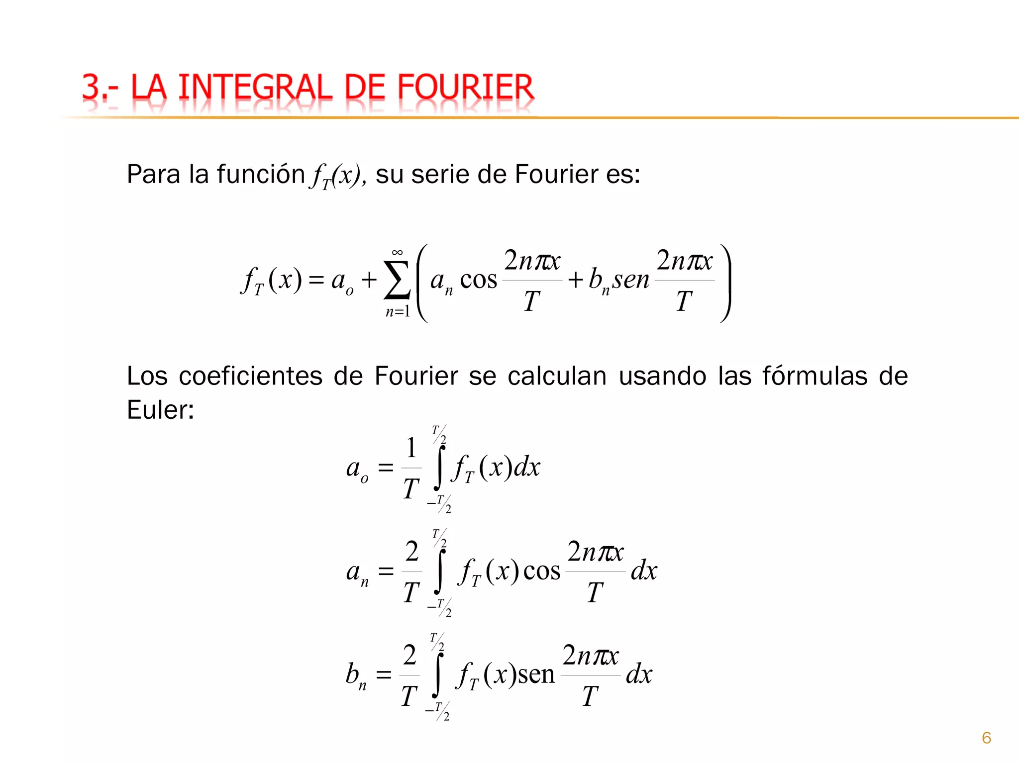 La integral de fourier | PPT